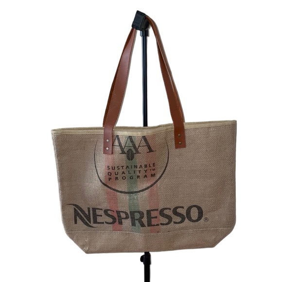 Bags | Nespresso Jute Tote | Poshmark